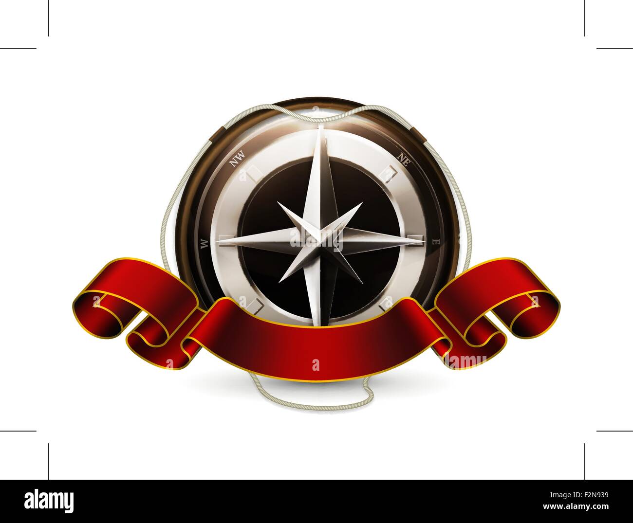 Compass Emblem, vector Stock Vector Image & Art - Alamy