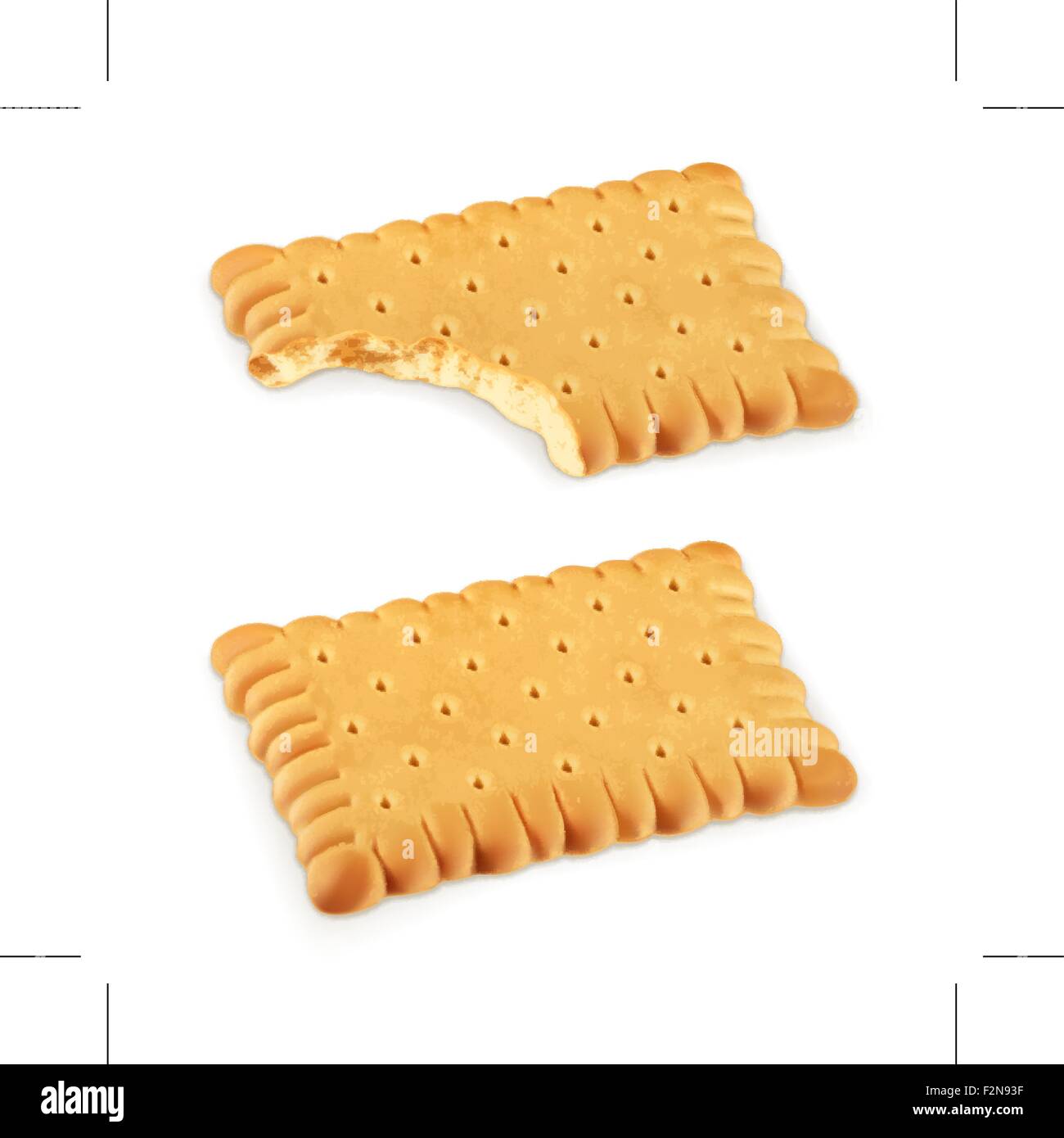 Biscuits vector Cut Out Stock Images & Pictures - Alamy