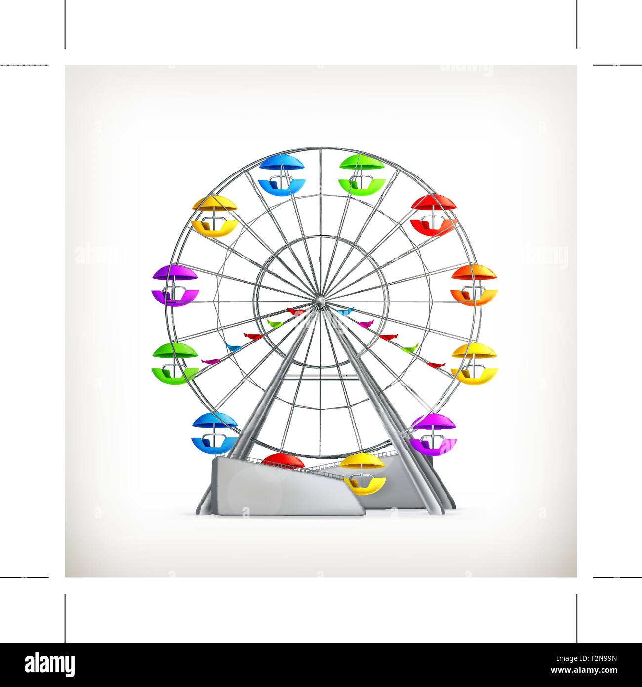 Ferris wheel, vector Stock Vector Image & Art - Alamy