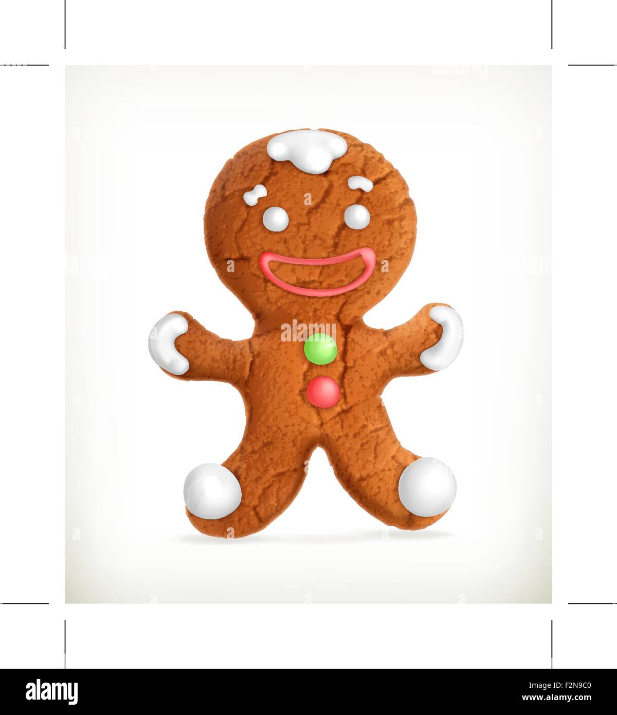 Gingerbread man, vector icon Stock Vector Image & Art - Alamy