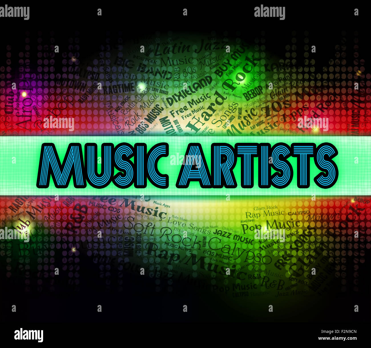 Music Artists Meaning Sound Tracks And Soundtrack Stock Photo - Alamy