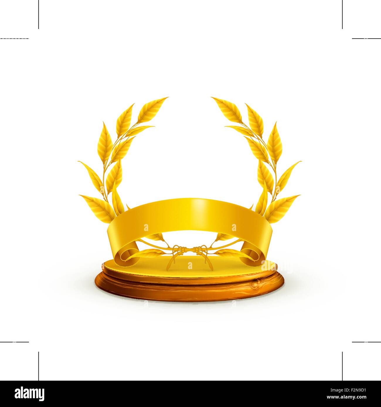 Golden wreath, vector Stock Vector Image & Art - Alamy
