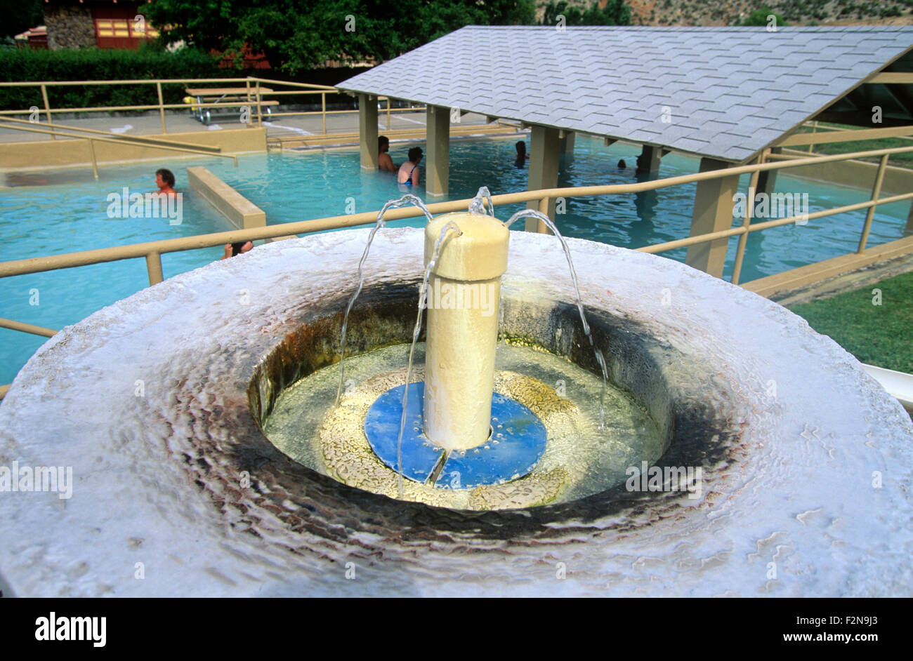 Hot mineral pools are fed by underground springs at Hot Springs State ...