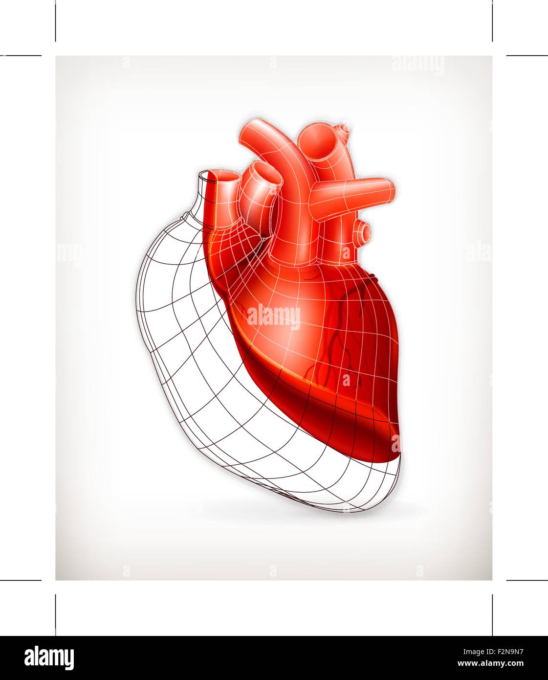 3d heartbeat line concept Stock Vector Images - Alamy