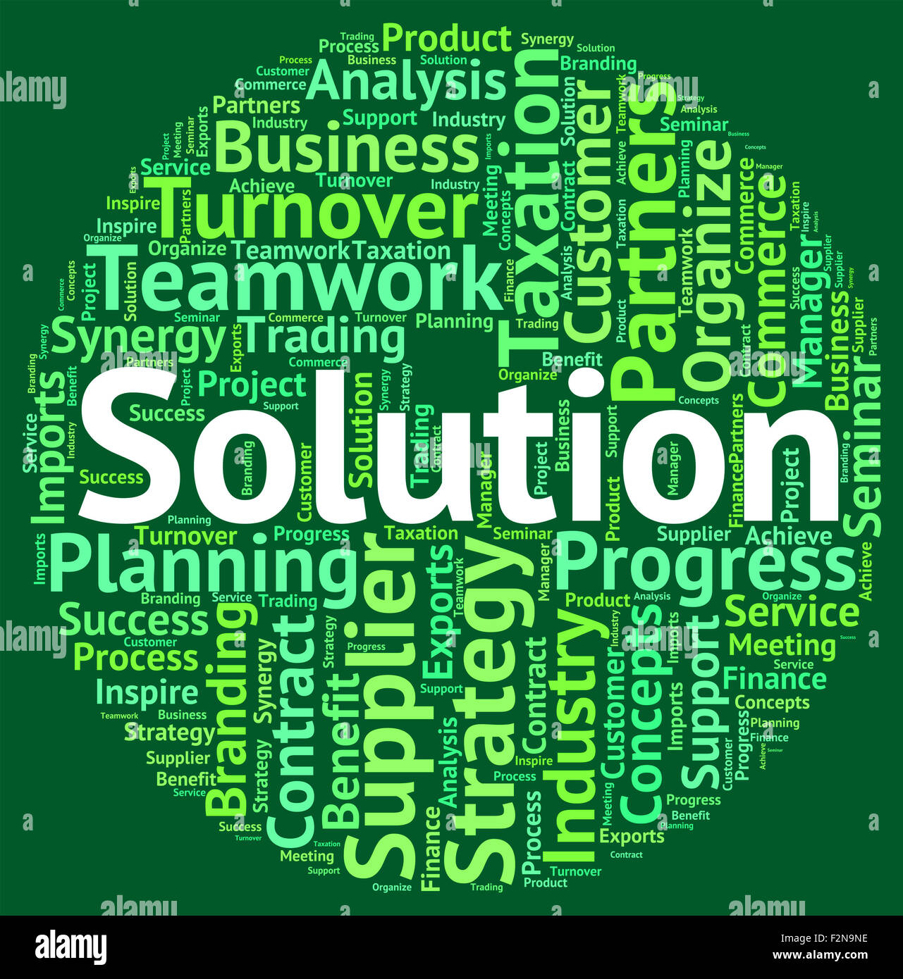 Solution Word Indicating Achievement Words And Resolution Stock Photo ...