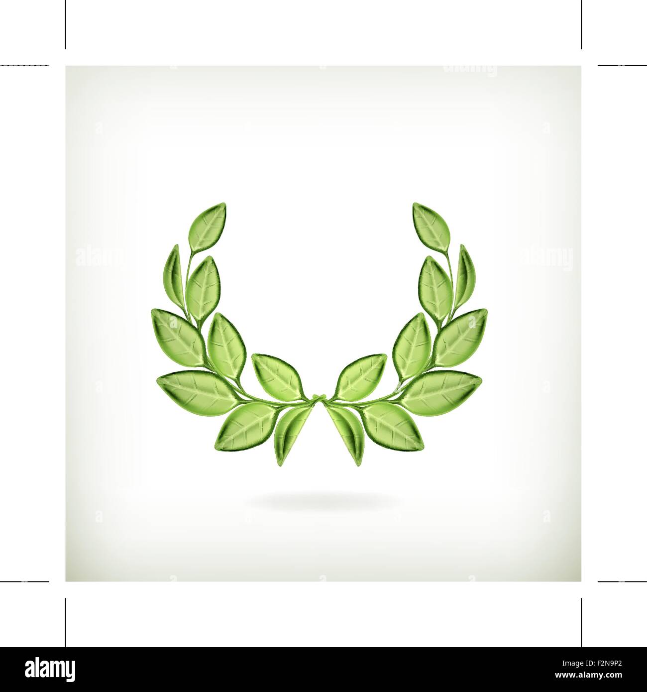 Laurel wreath, green award vector Stock Vector Image & Art - Alamy