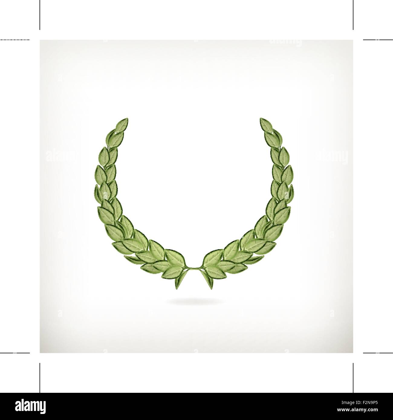 Laurel wreath green vector hi-res stock photography and images - Alamy