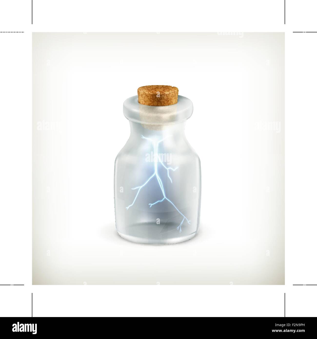 Blue bottle potion icon isolated Stock Vector Images - Alamy