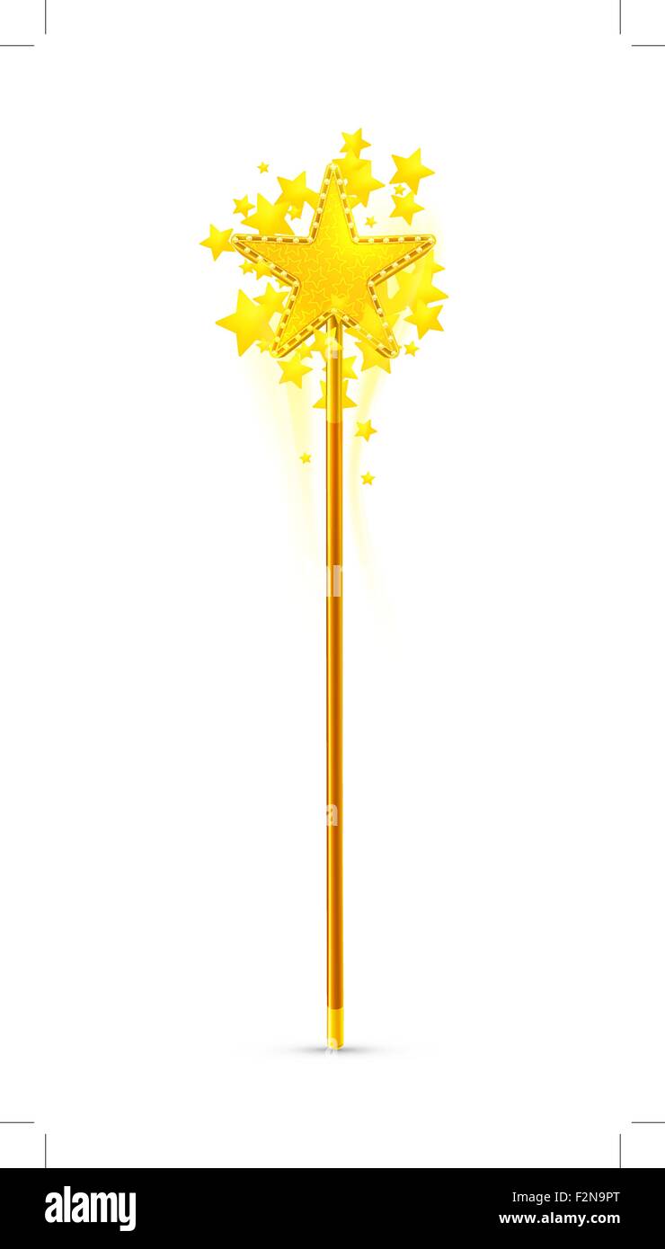 Icon magic wand stars Stock Vector Images - Alamy