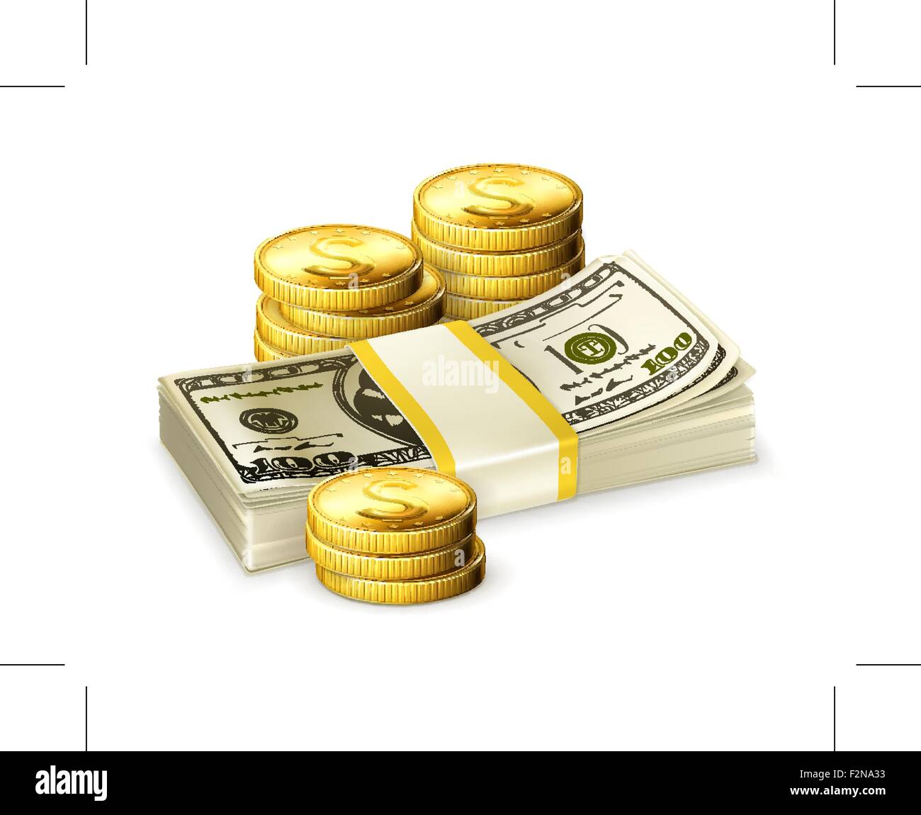 Money 100 dollar bills Stock Vector Images - Alamy