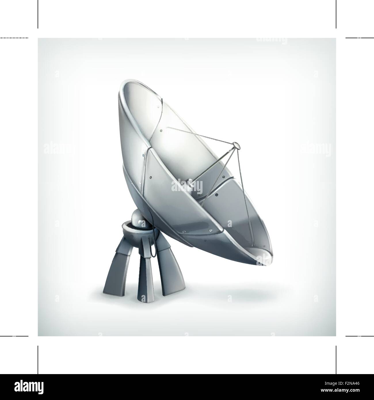 Parabolic antenna, vector icon Stock Vector Image & Art - Alamy