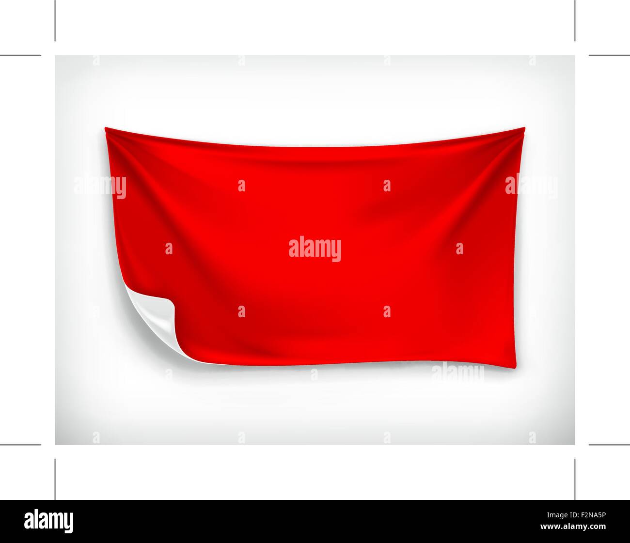 Red cloth banner, vector illustration Stock Vector Image & Art - Alamy