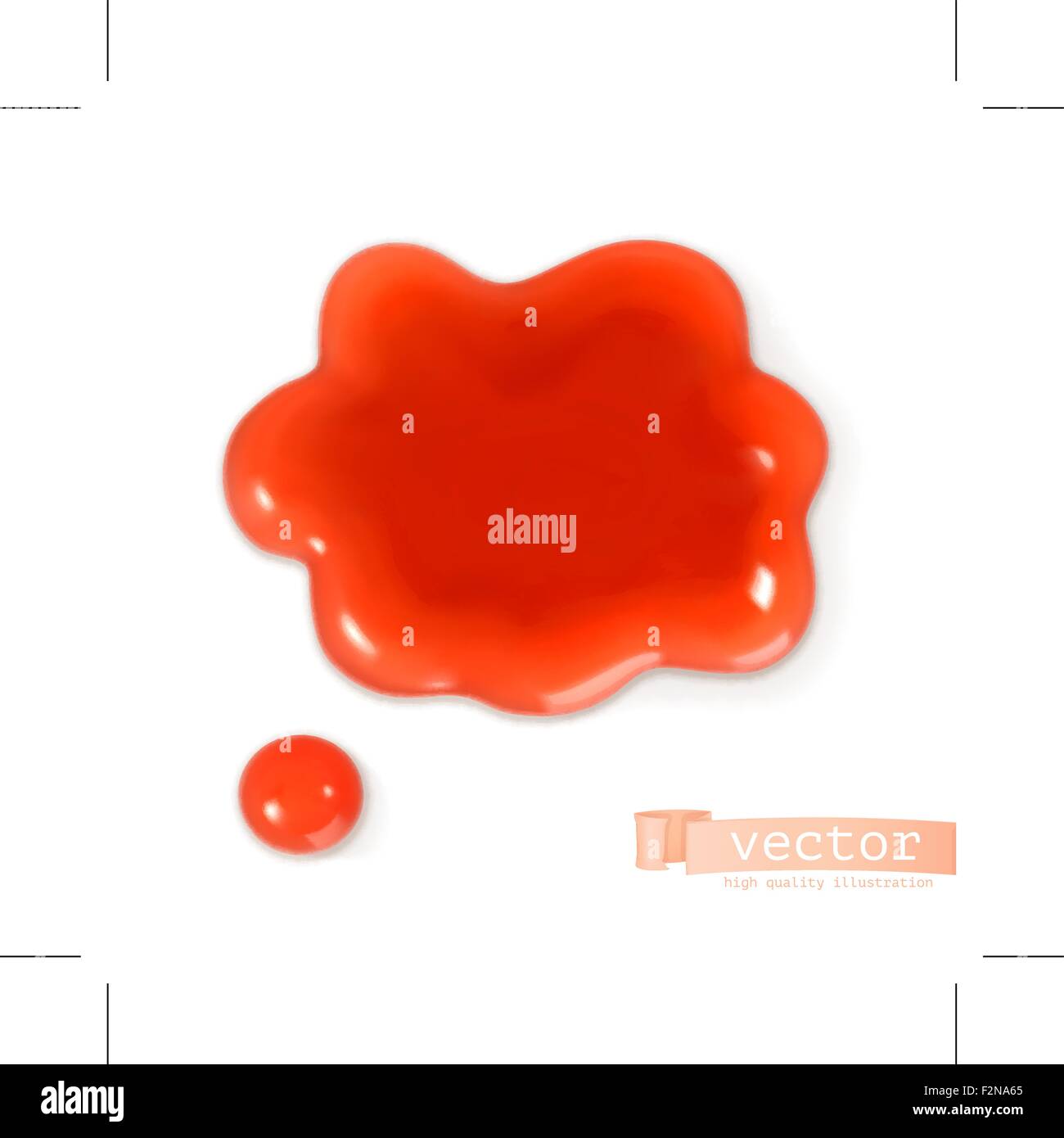 Red sweet drop, vector illustration Stock Vector Image & Art - Alamy