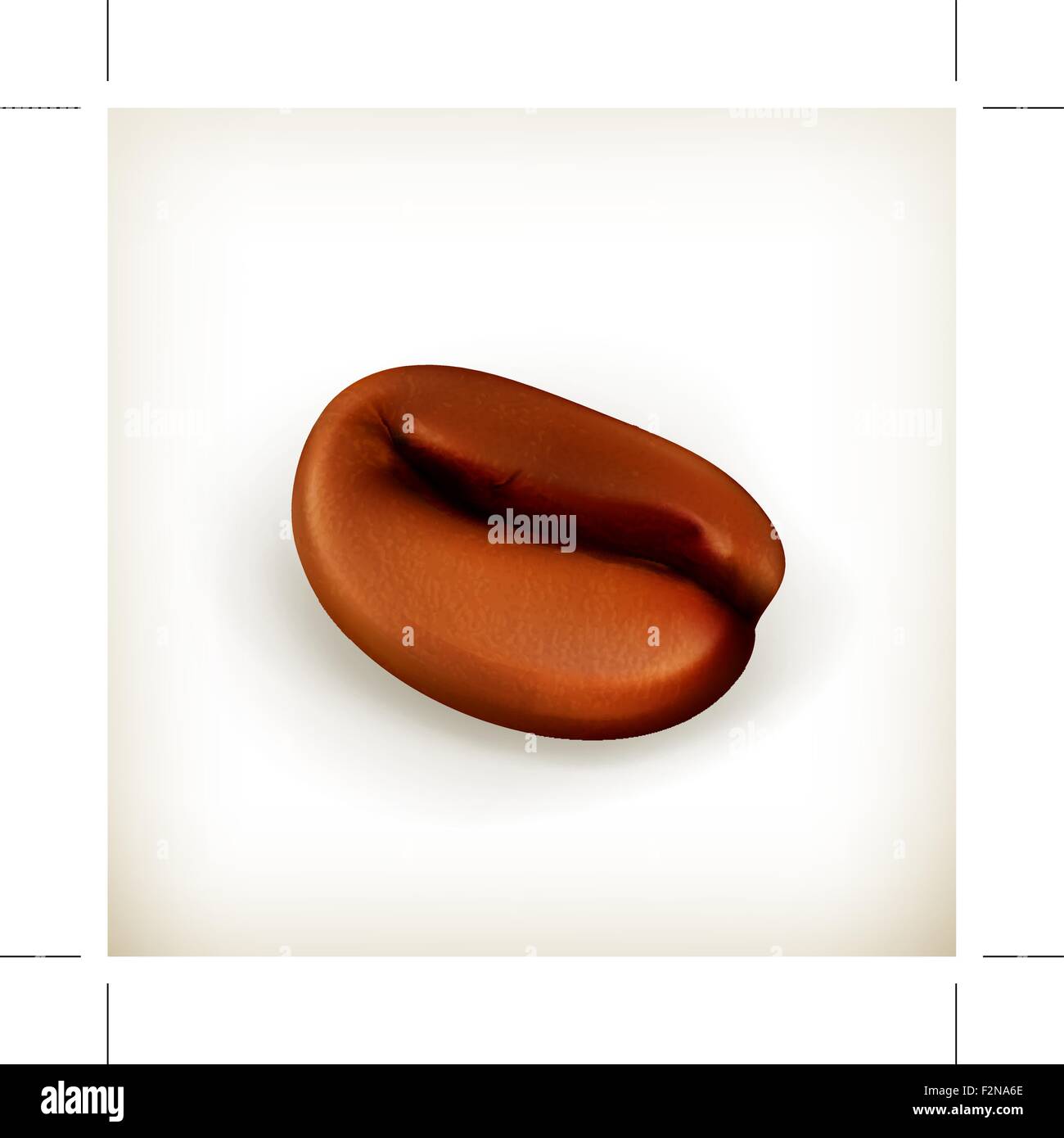 Roasted coffee bean, vector Stock Vector Image & Art - Alamy