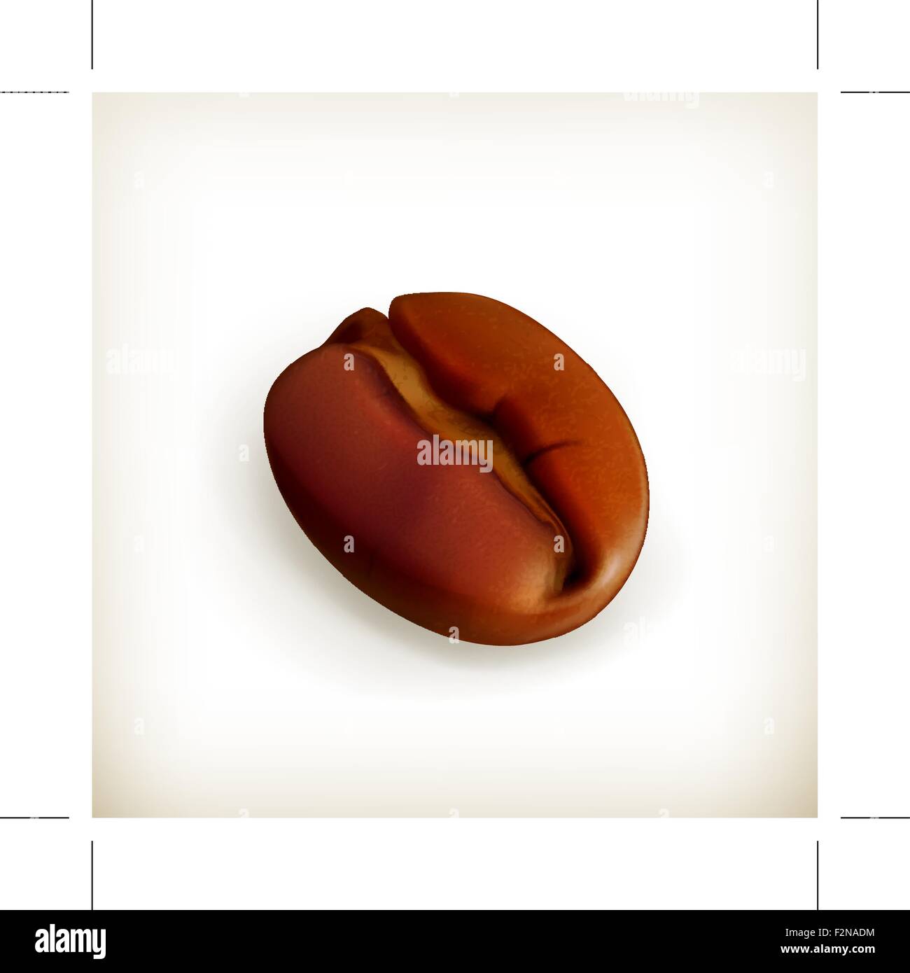 Roasted coffee bean, vector Stock Vector Image & Art - Alamy