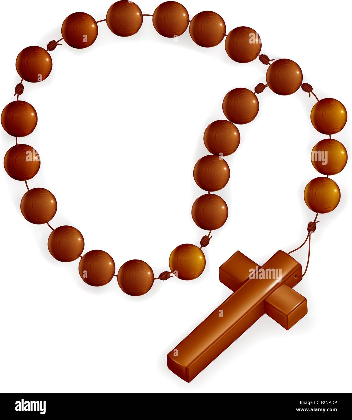 Rosary and Cross, vector Stock Vector Image & Art - Alamy