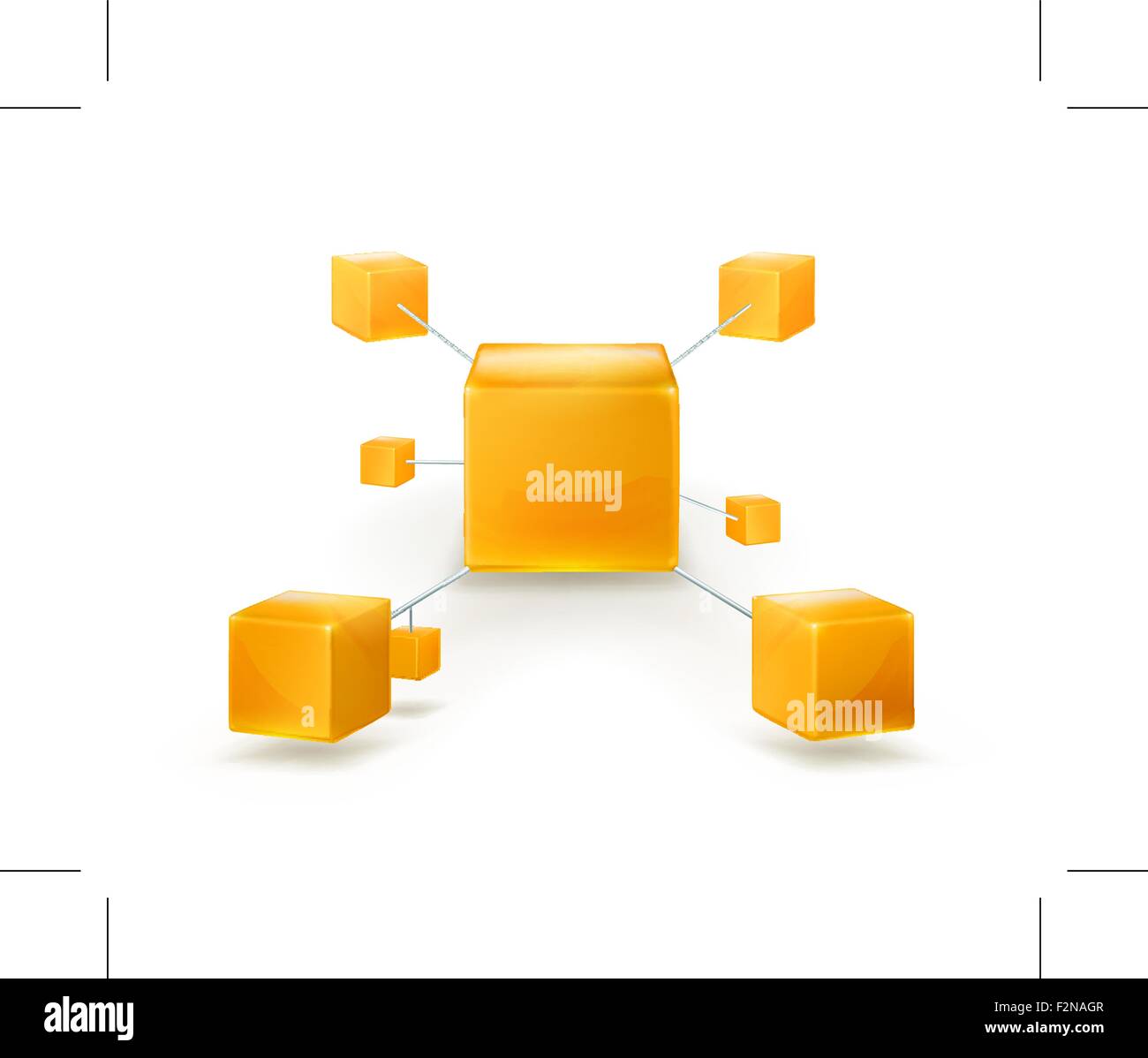 Structure of cubes vector icon Stock Vector Image & Art - Alamy