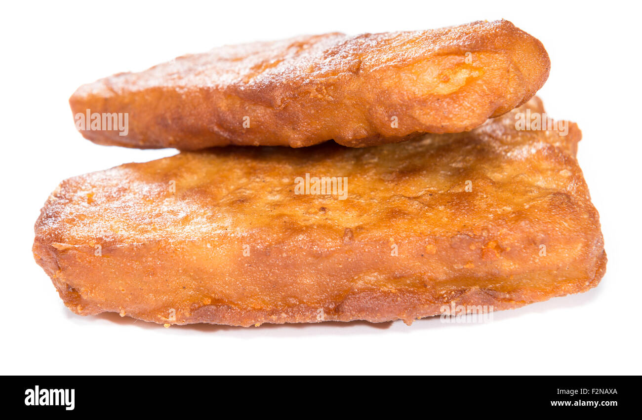 Portion of Fried Fish isolated on pure white background Stock Photo - Alamy