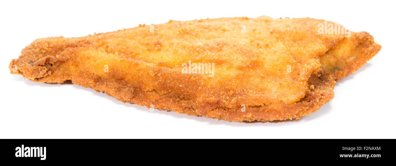Fried Plaice isolated on pure white background Stock Photo - Alamy