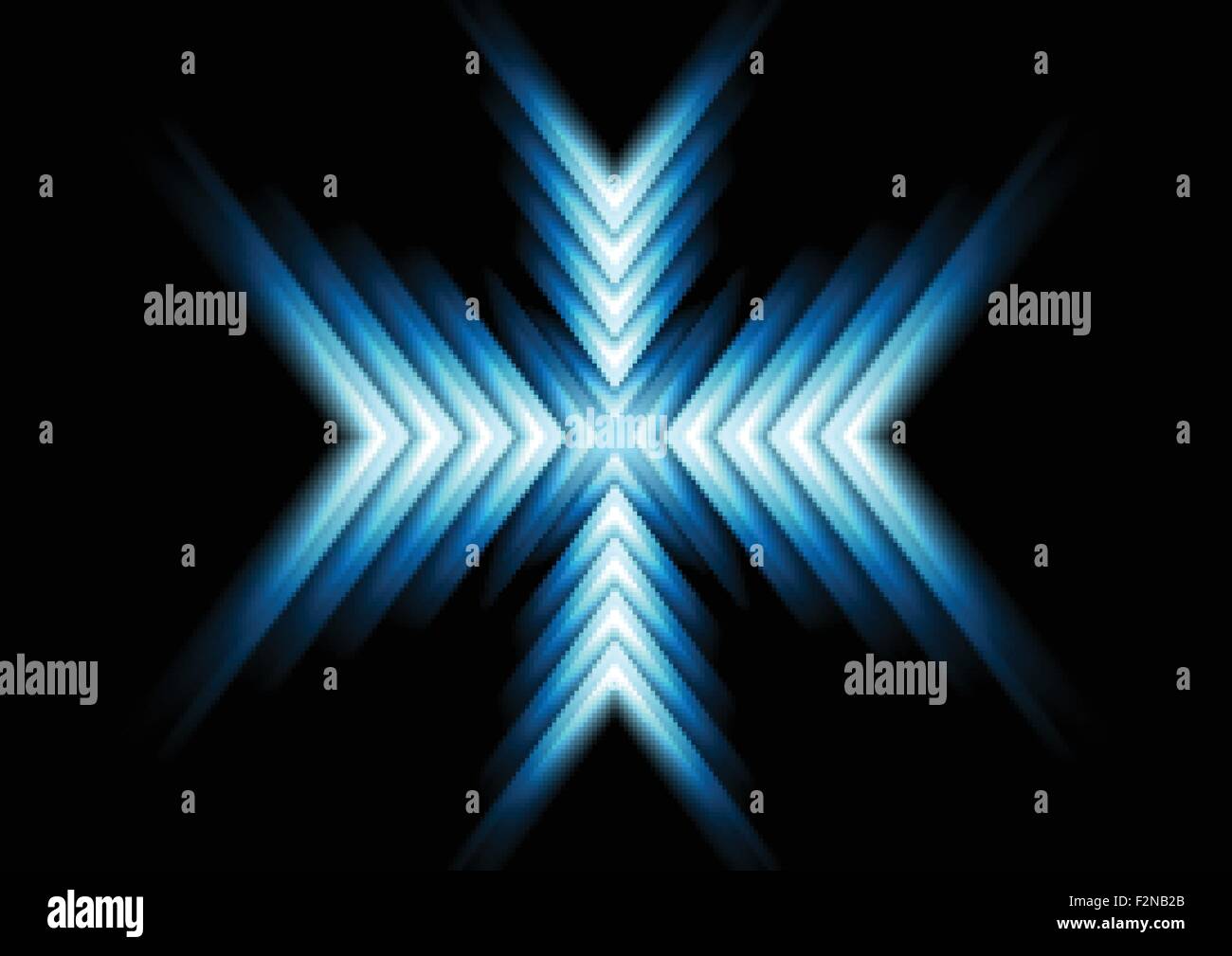 Bright glow blue arrows vector hi-res stock photography and images - Alamy