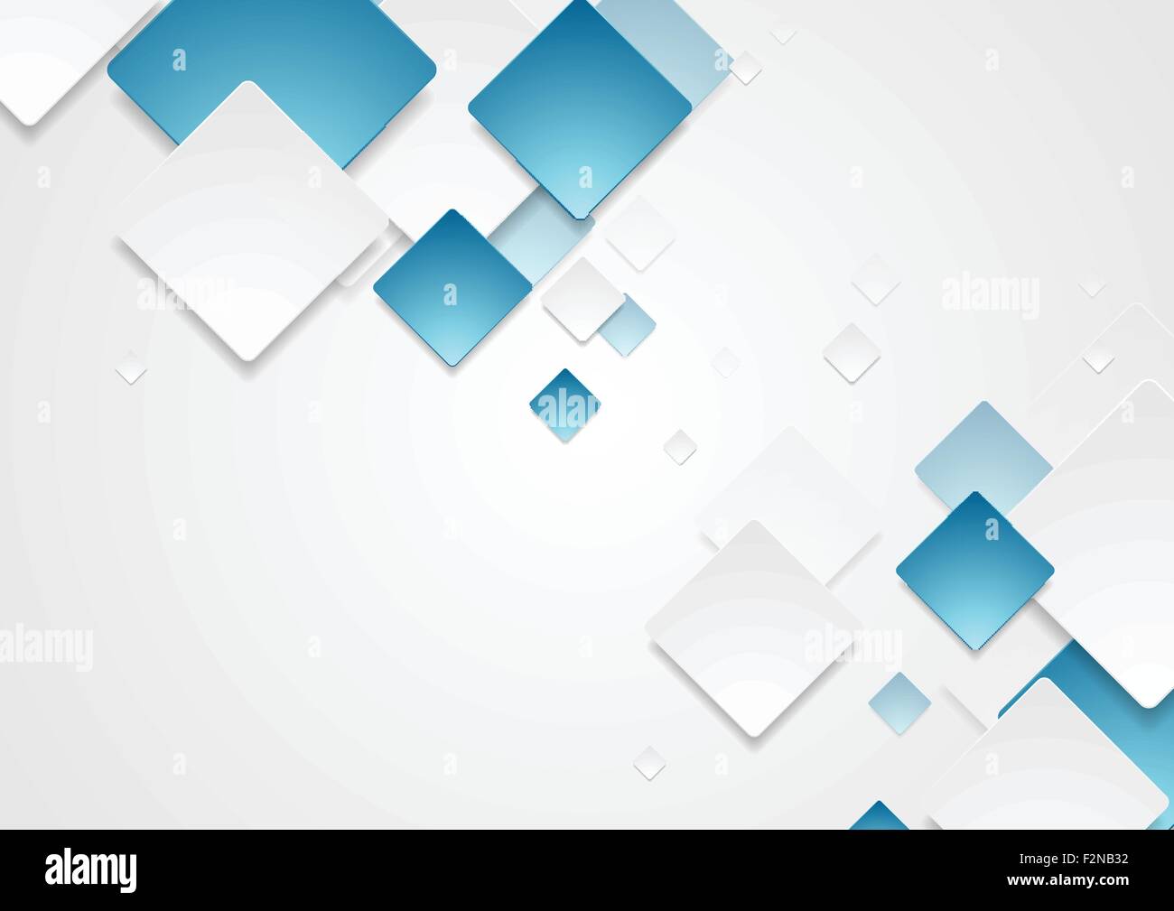 Abstract geometric tech paper squares design. Vector background Stock ...