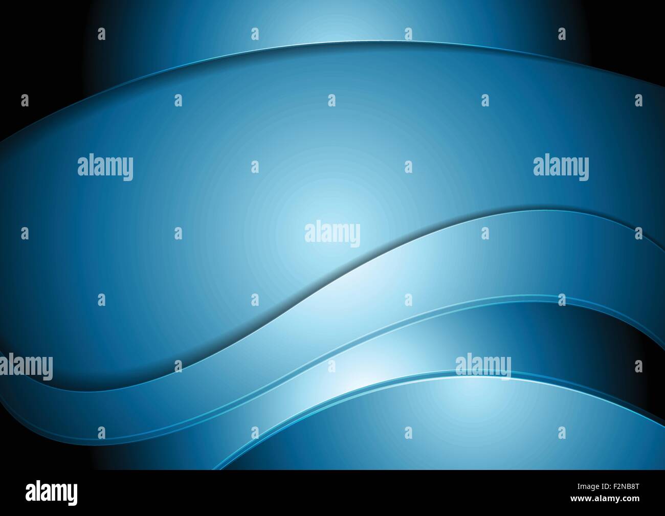 Dark shiny blue abstract waves design. Vector background Stock Vector ...