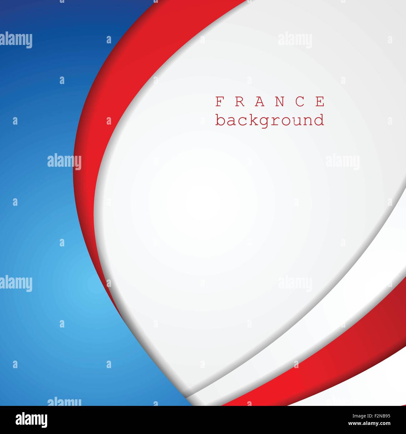 Corporate wavy bright abstract background. French colors. Vector art ...