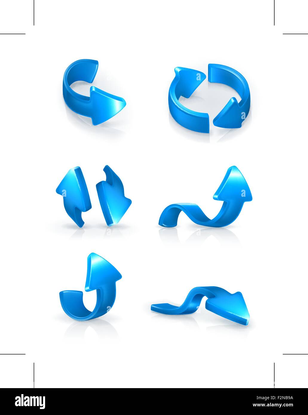 Symbol arrow sign 3d icon update Stock Vector Images - Alamy