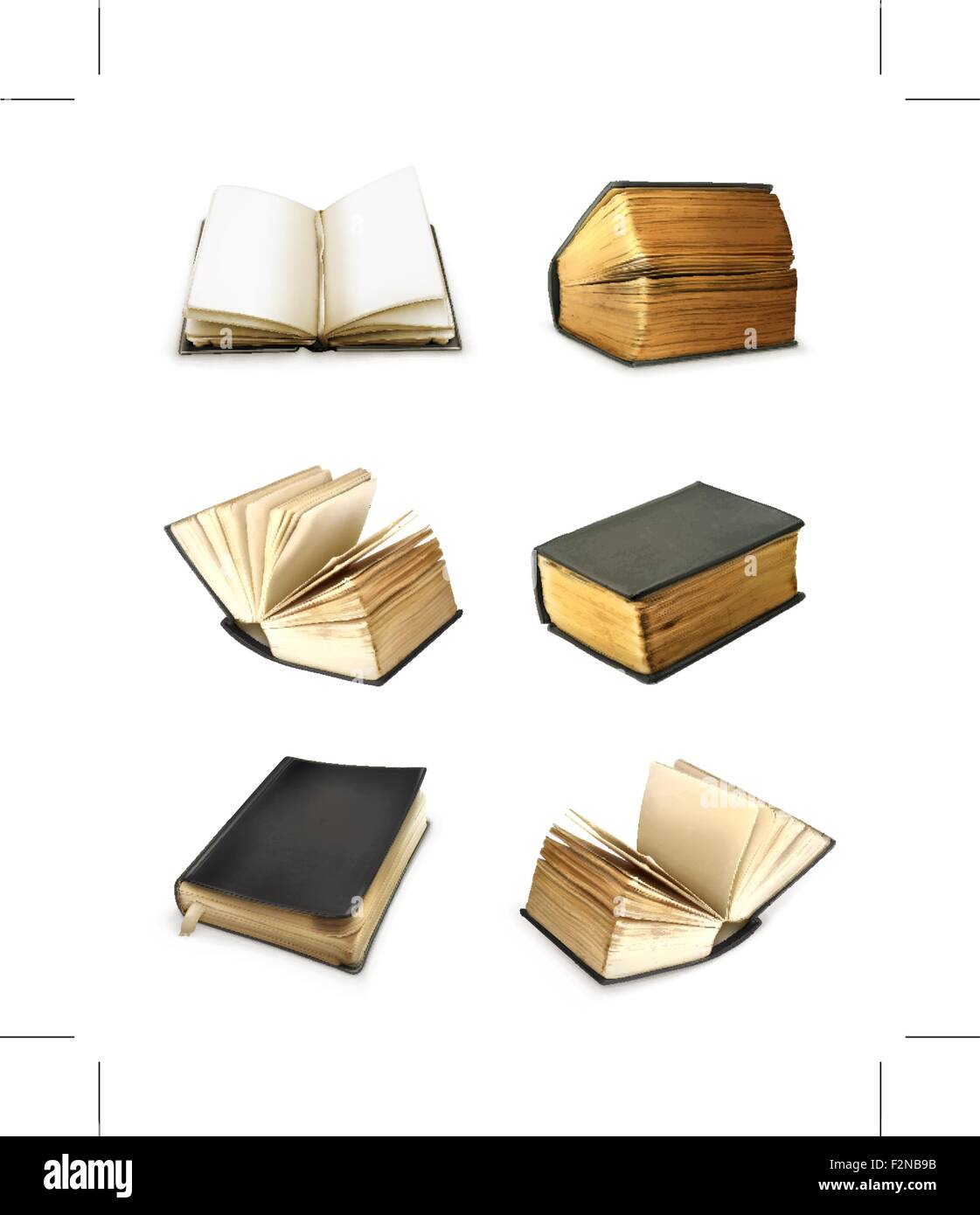 Book set vector Stock Vector Image & Art - Alamy