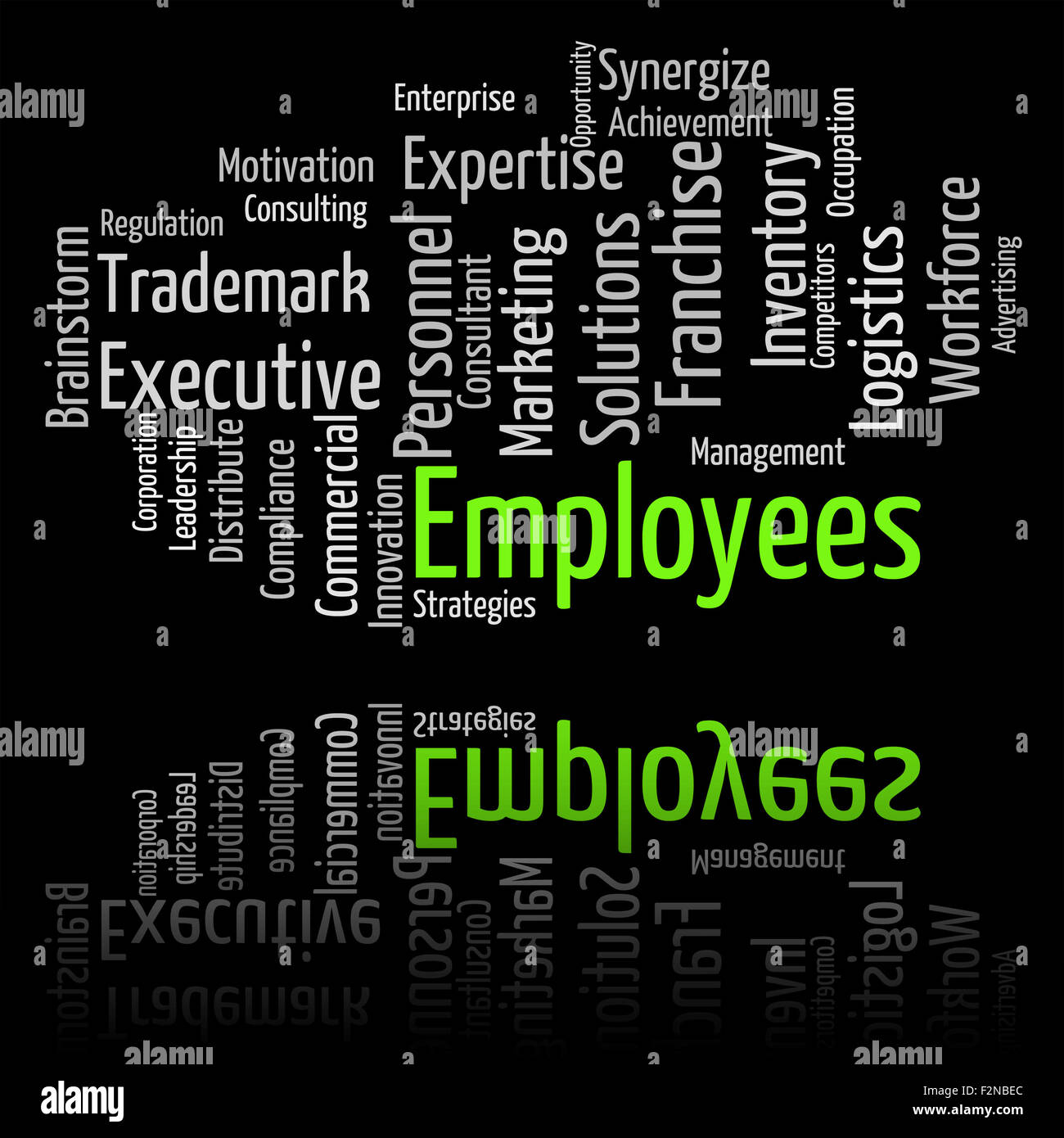 Employees Word Indicating Member Of Staff And Hired Help Stock Photo ...