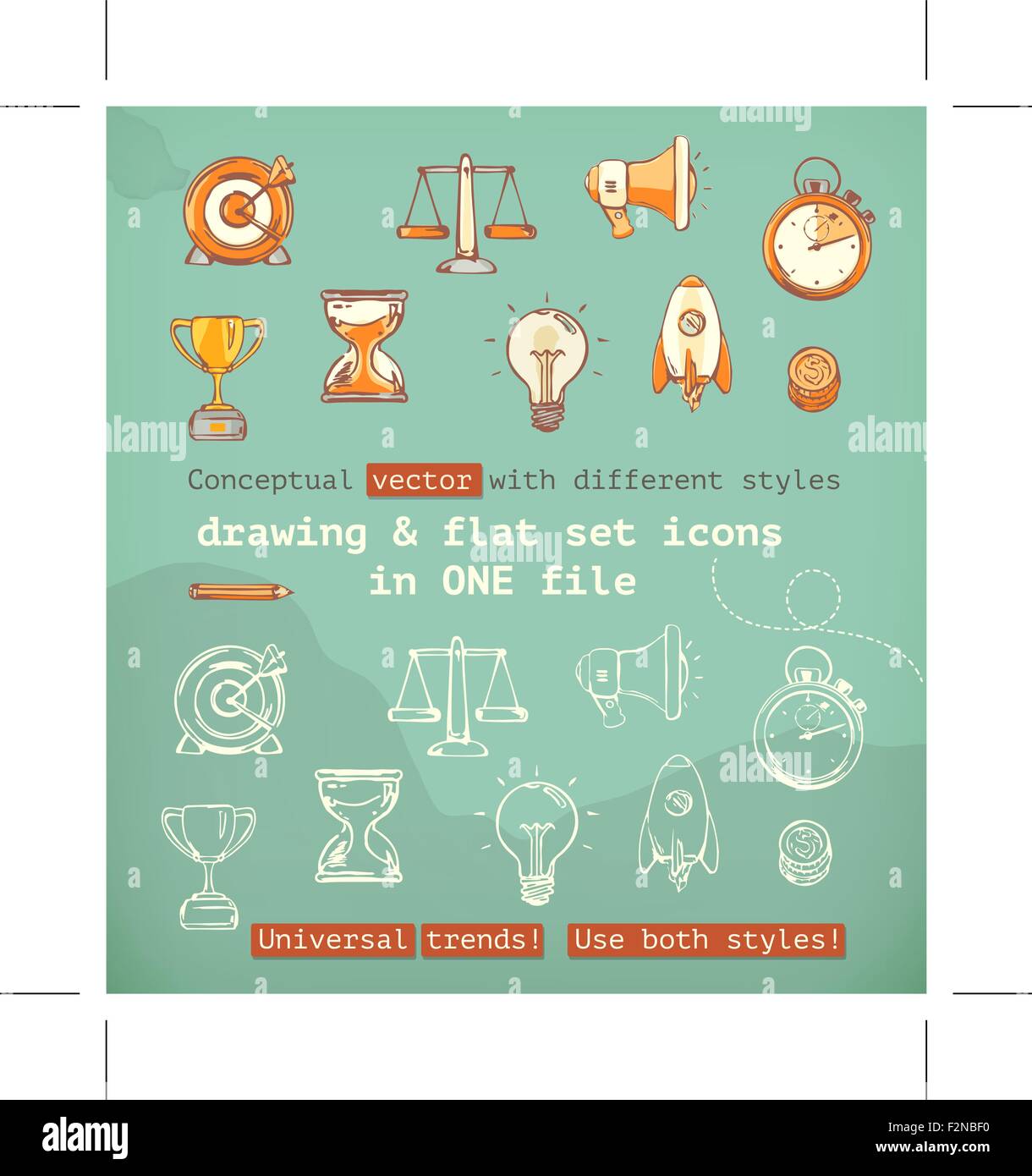 Different styles of light bulb Stock Vector Images - Alamy