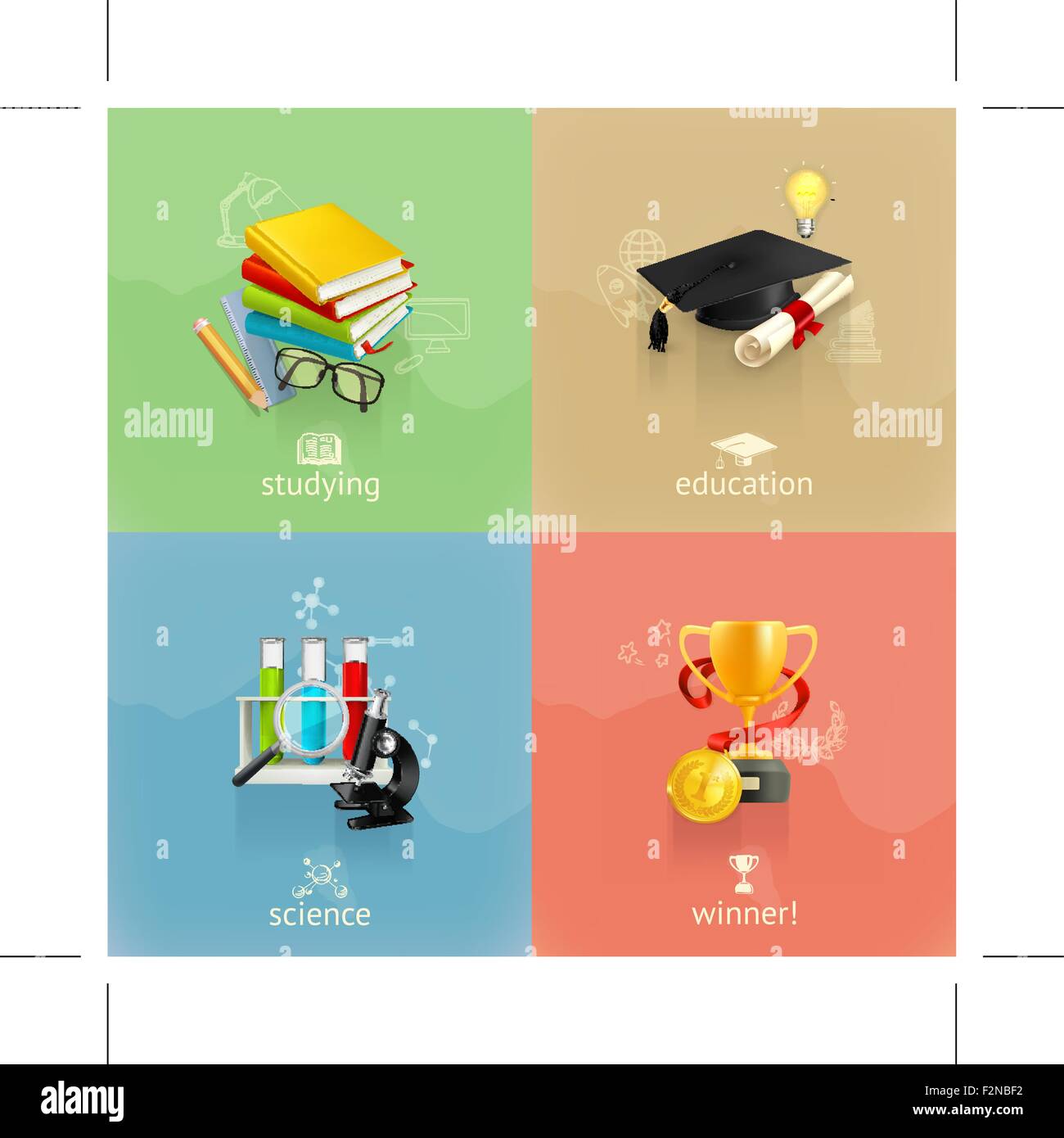Education concepts, vector set Stock Vector Image & Art - Alamy