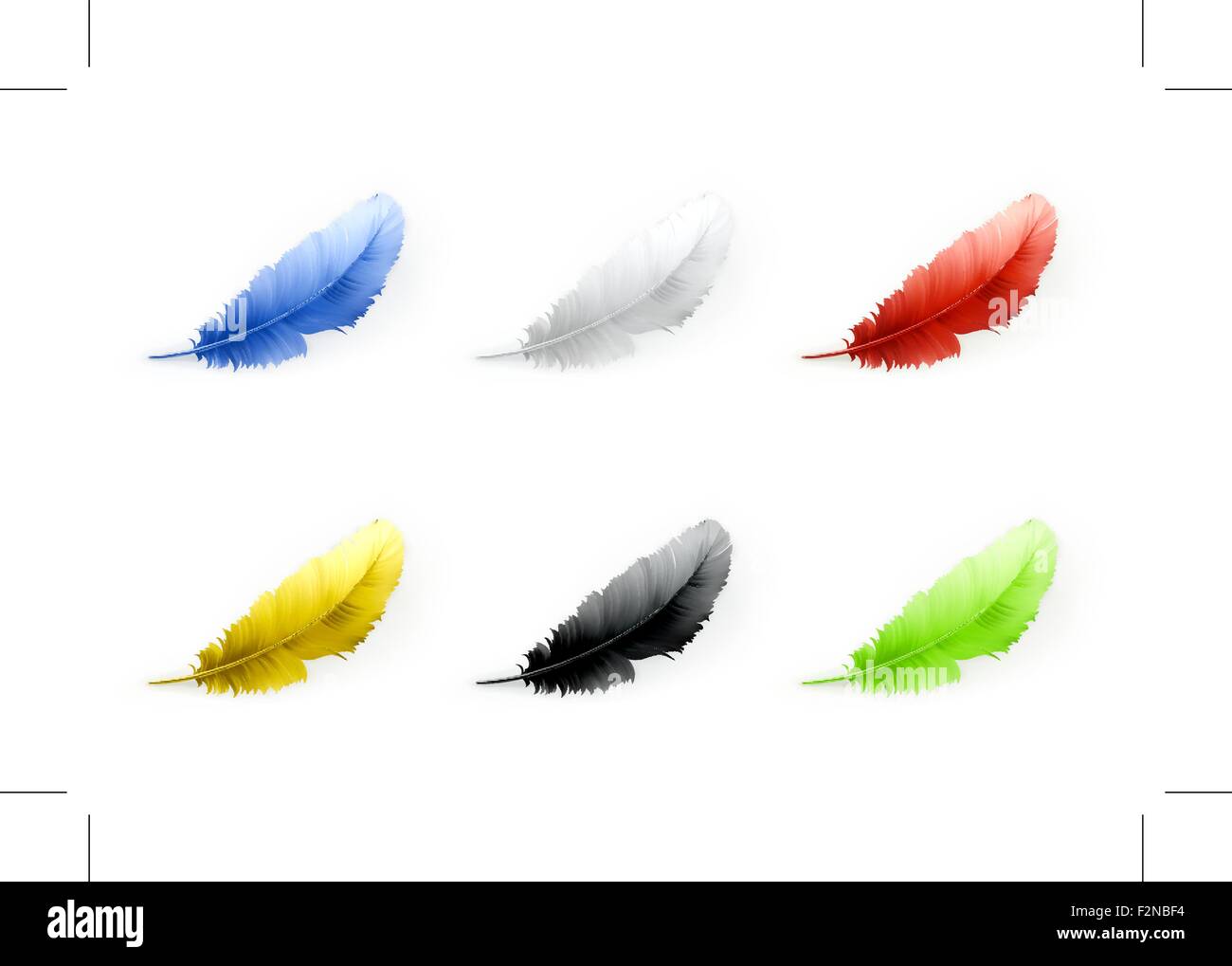 Feathers set, vector Stock Vector Image & Art - Alamy