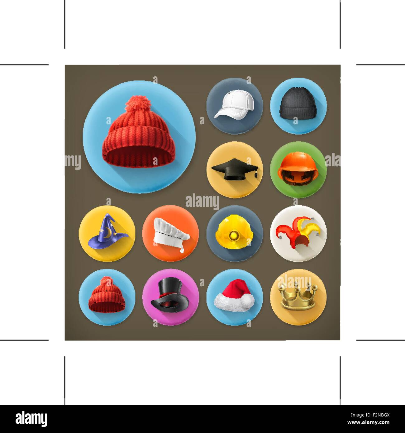 Hats Stock Vector Images - Alamy