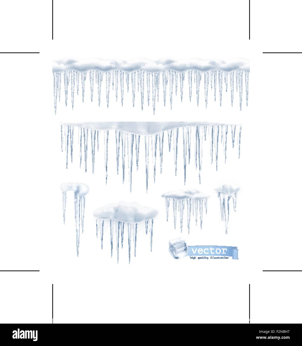 Realistic Icicle Drawing