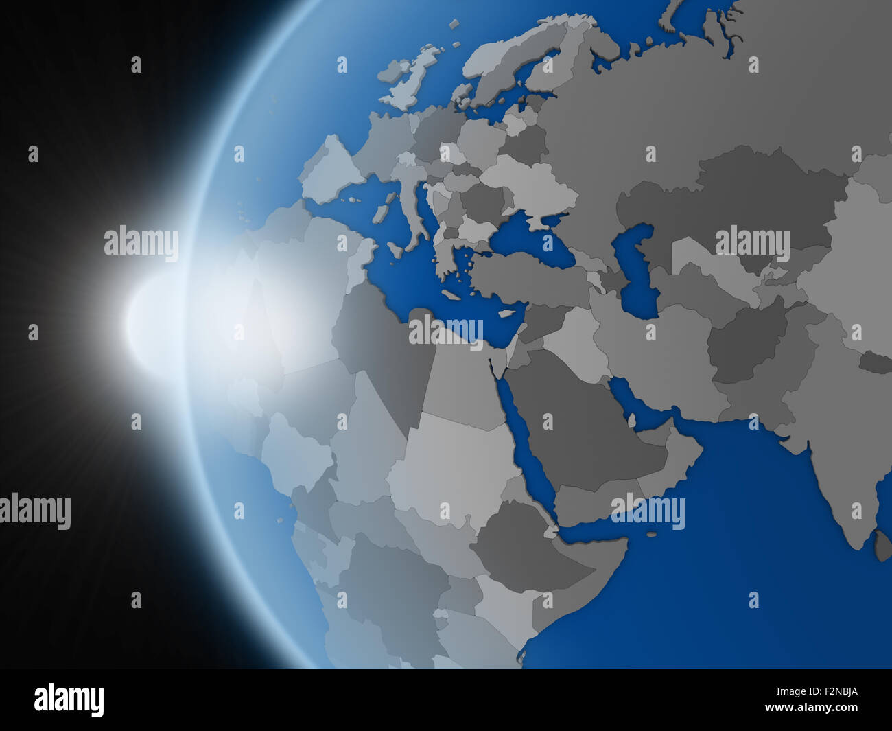 Emea map hi-res stock photography and images - Alamy