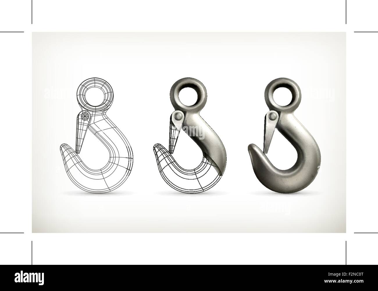 Lifting hook drawing vector Stock Vector Image & Art - Alamy