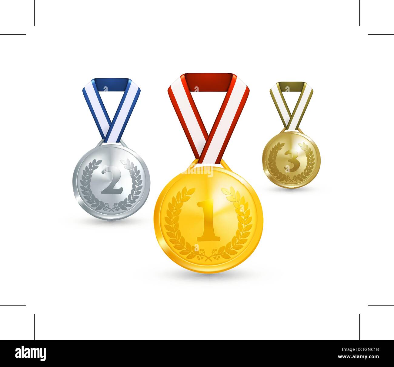 3 medals Cut Out Stock Images & Pictures - Alamy