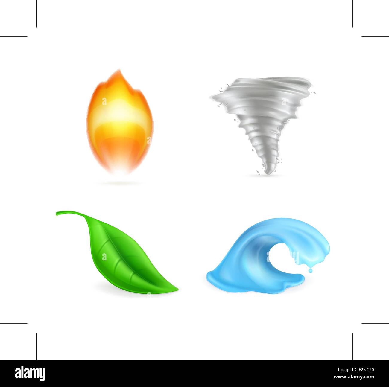 Strength of the elements Stock Vector Images - Alamy