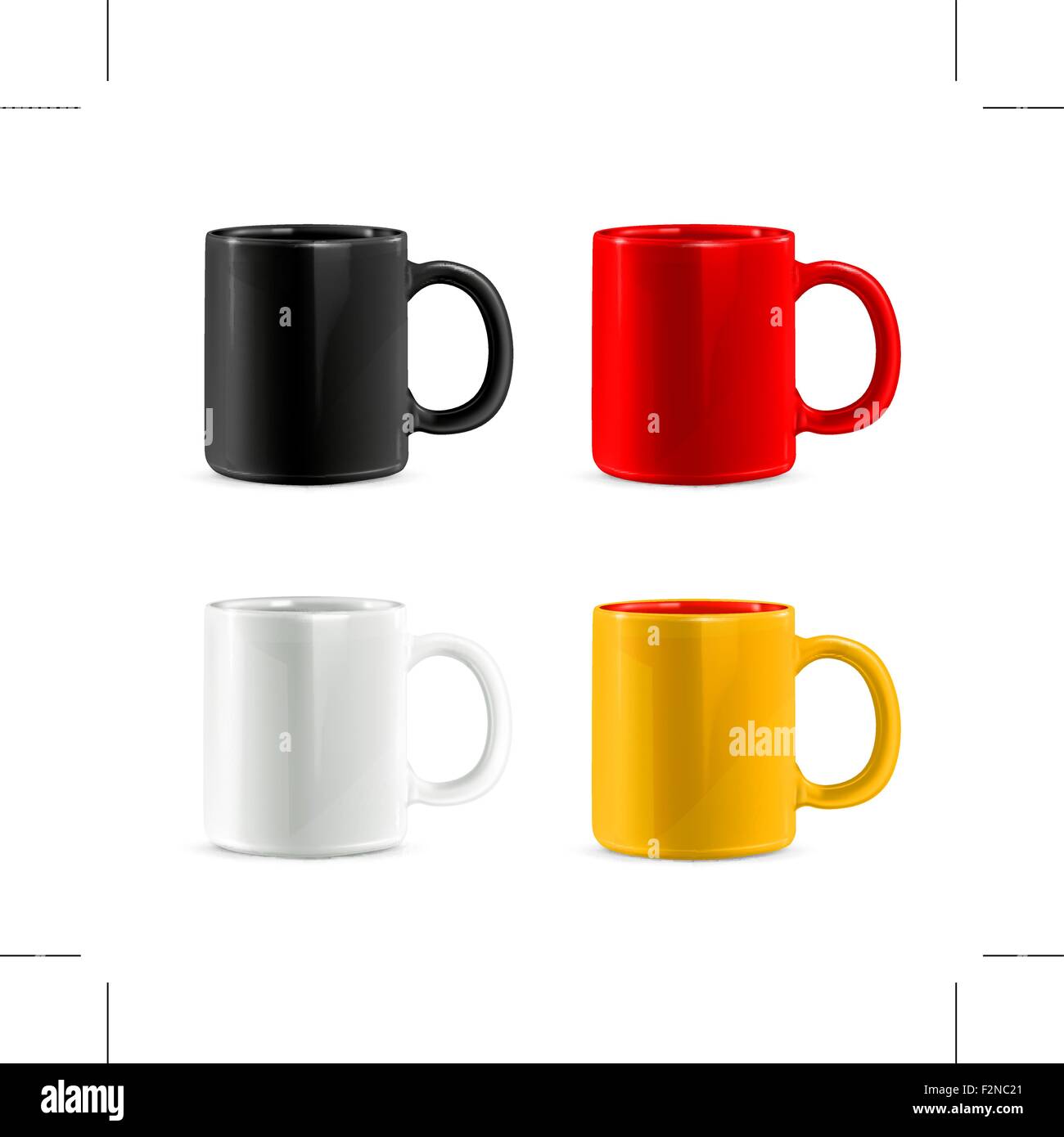 Mugs vector set Stock Vector Image & Art - Alamy