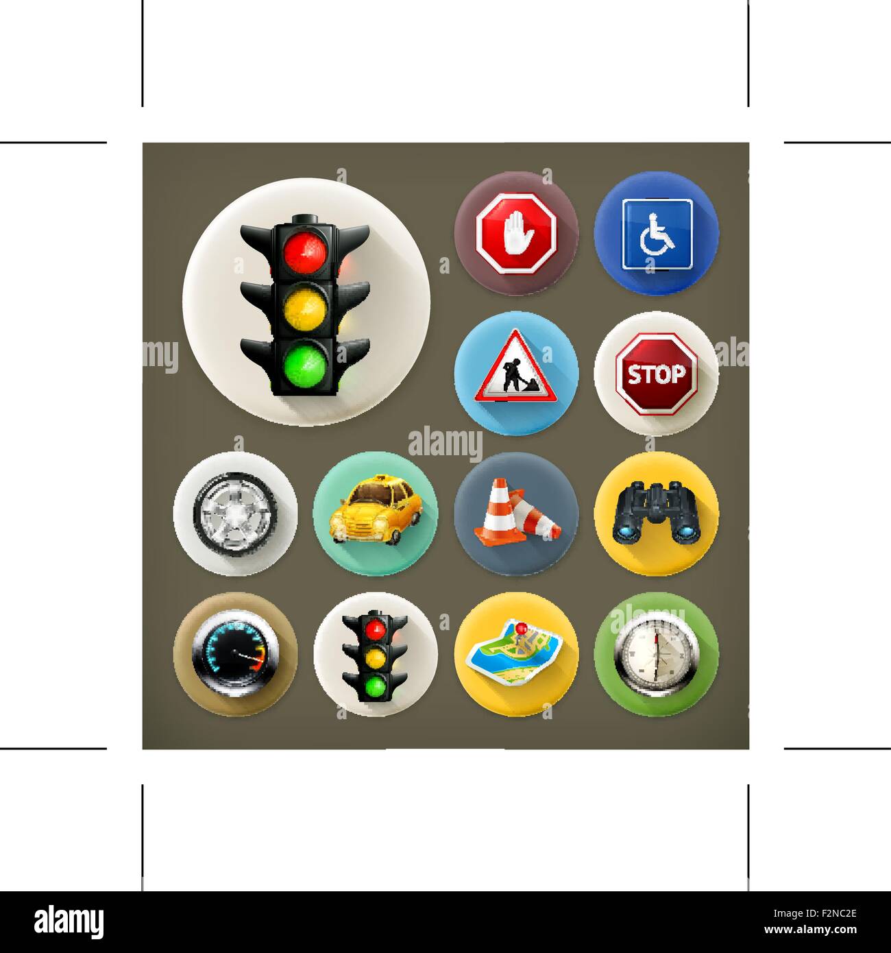 Map navigation 3d shadow icon hi-res stock photography and images - Alamy