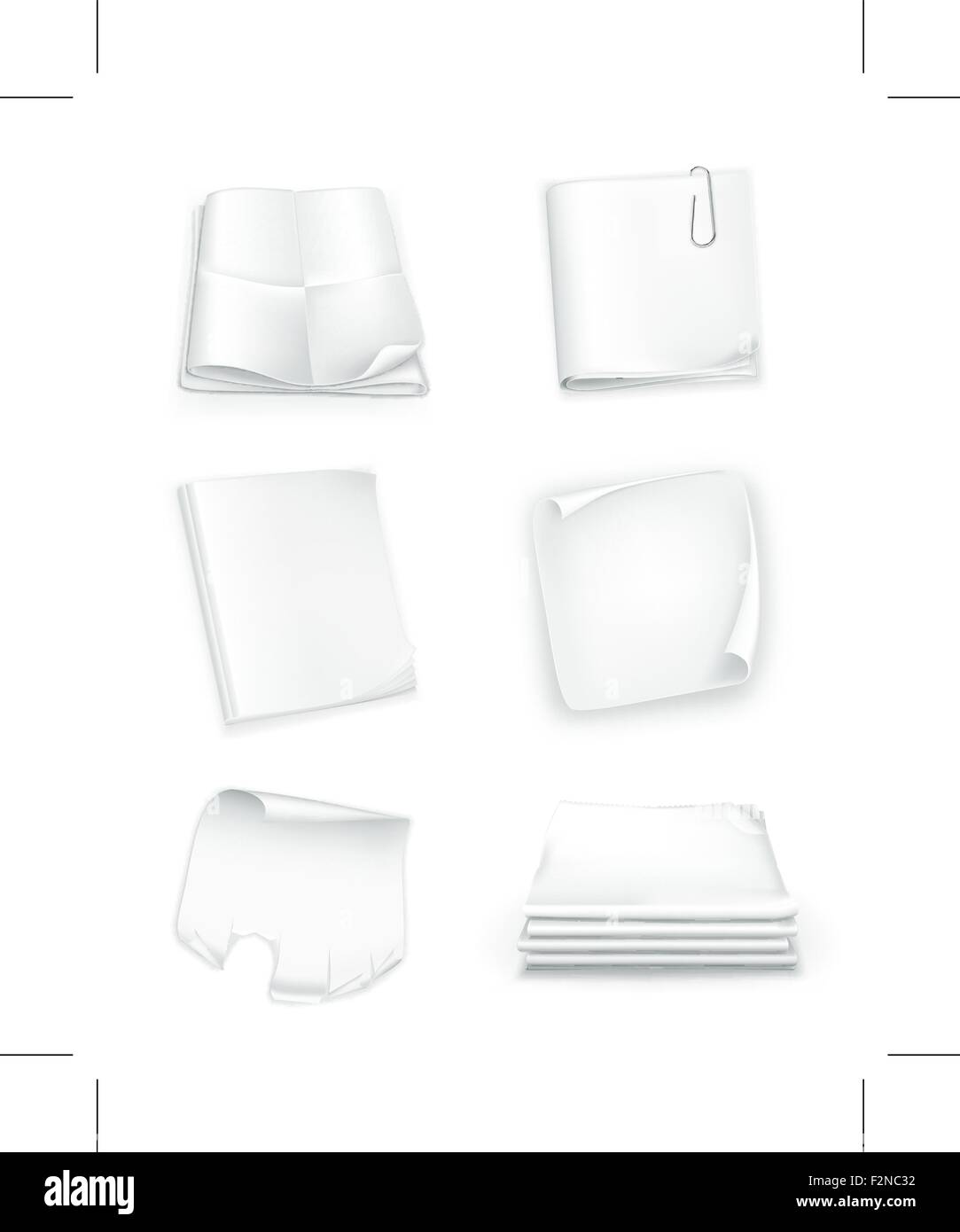 Paper Set Vector Stock Vector Image And Art Alamy