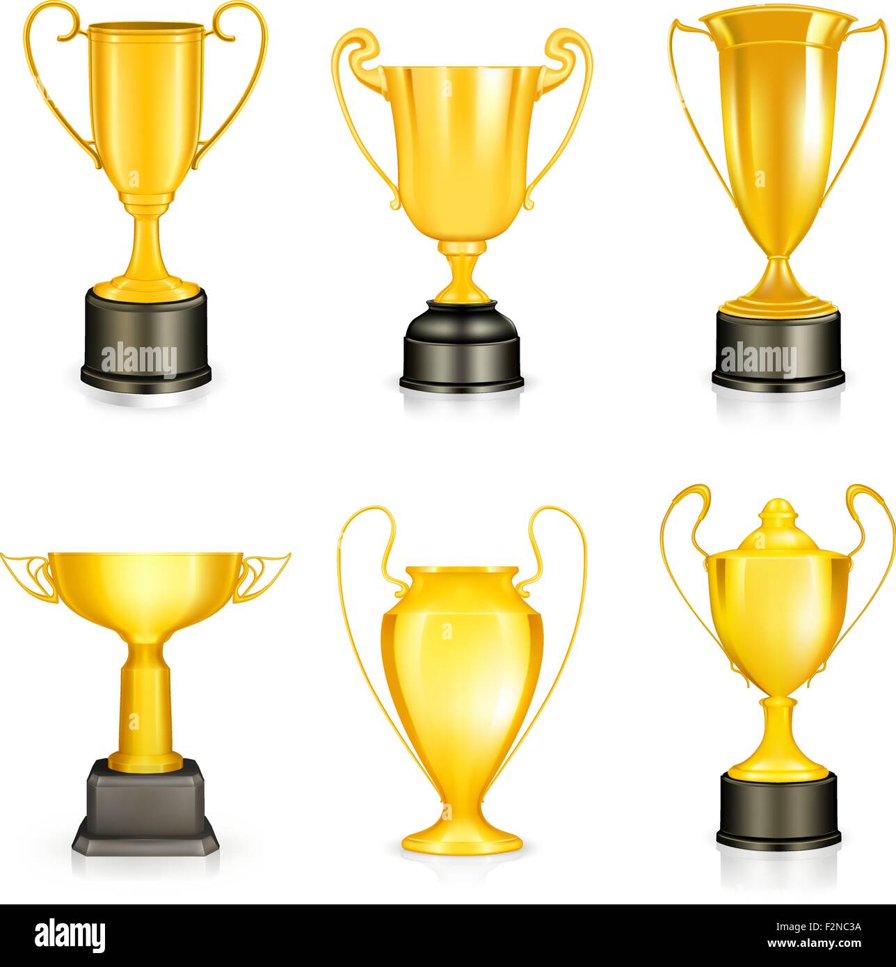 Gold trophy Stock Vector Images - Alamy