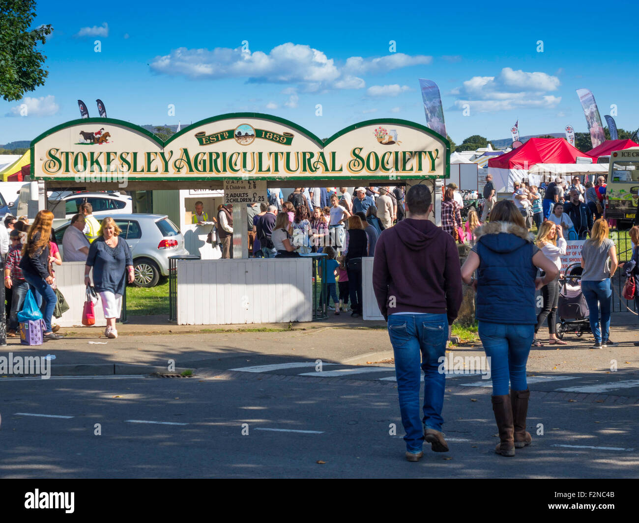 Main entrance to the Stokesley Agricultural Society annual show 2015 ...