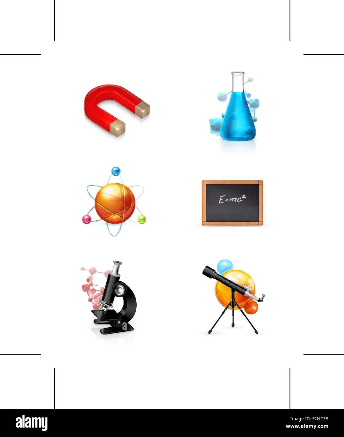 Science, set, icon Stock Vector Image & Art - Alamy