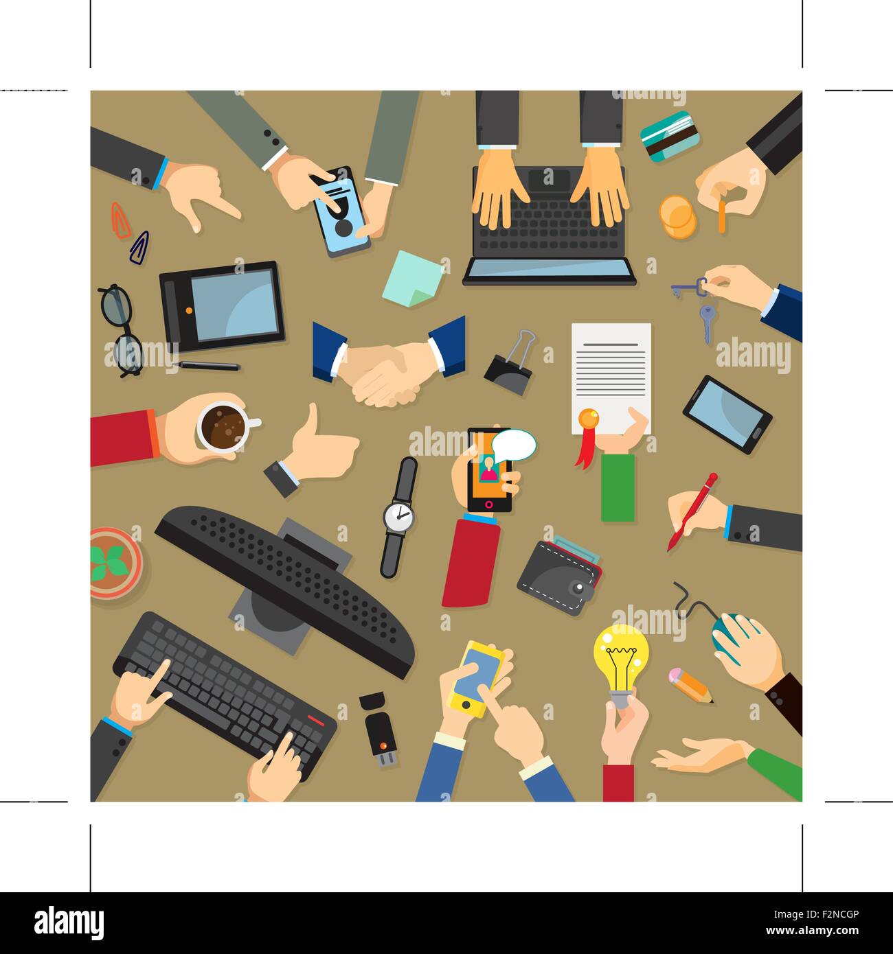 Set of hands, flat design Stock Vector Image & Art - Alamy