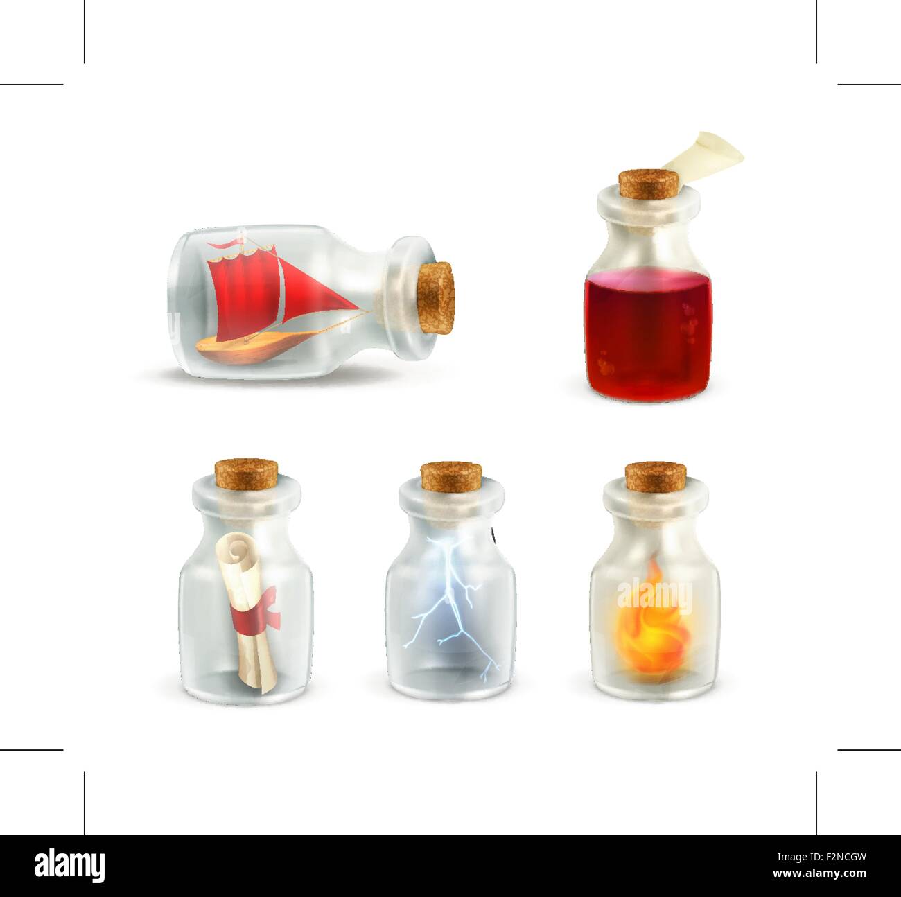 Set of jars, vector Stock Vector Image & Art - Alamy