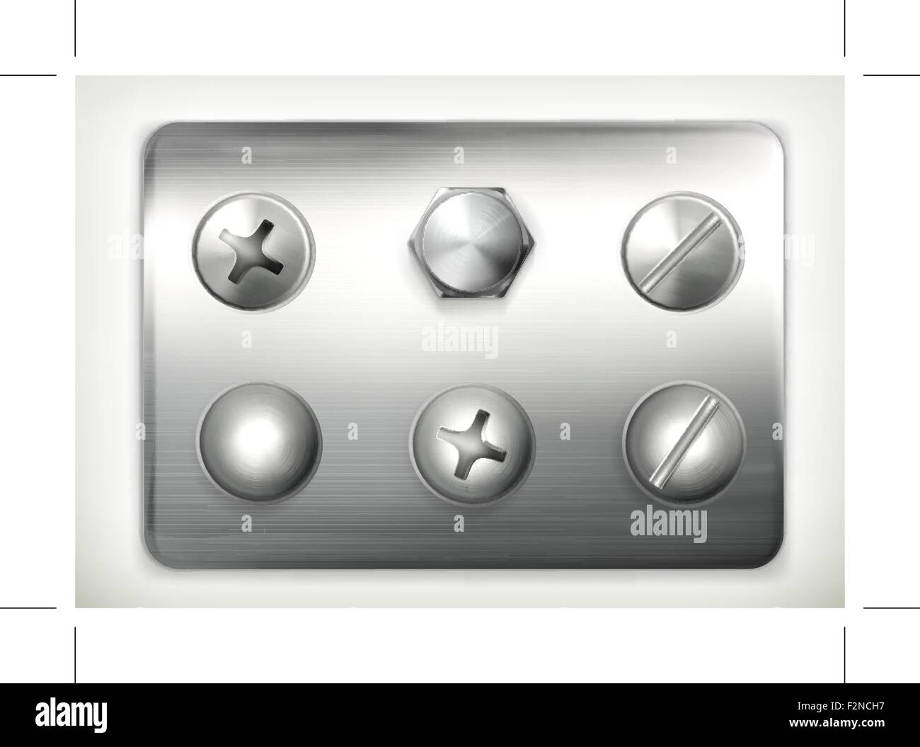 Set of screws, vector Stock Vector Image & Art - Alamy