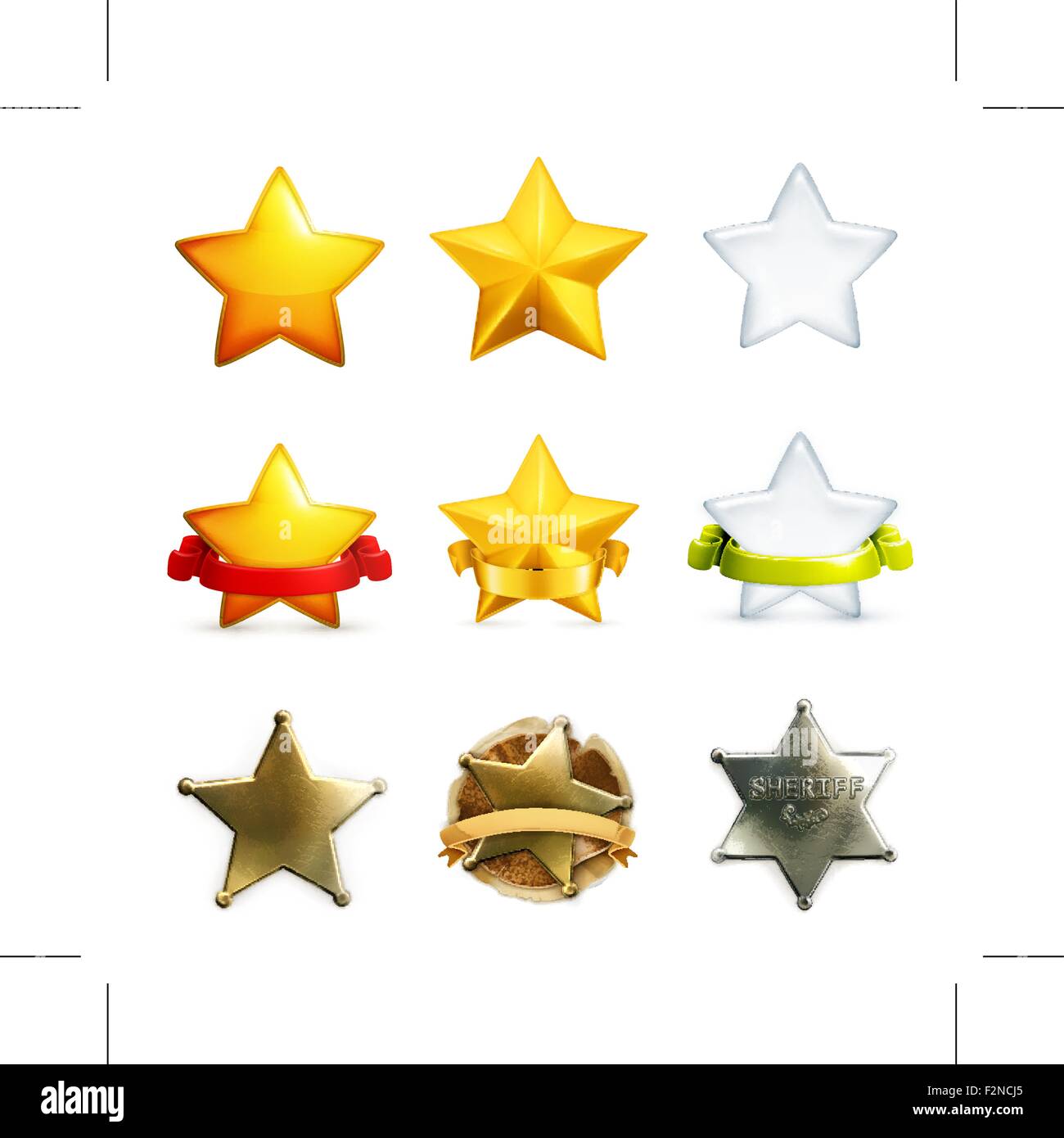 Stars icon set, vector Stock Vector Image & Art - Alamy