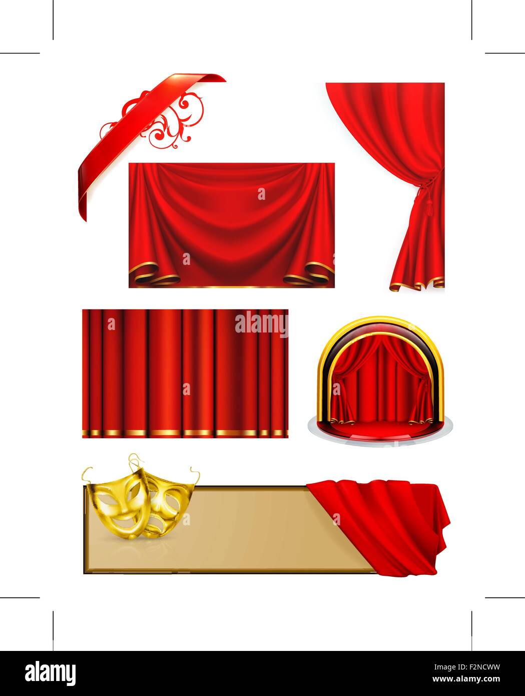 Theater, vector set Stock Vector Image & Art - Alamy